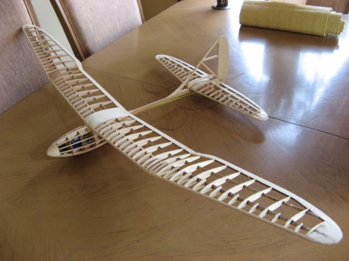 Jasco Thermic 50-X SAM Balsa Tow-line Glider Partial Kit With - Etsy