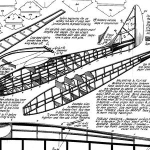 Jasco Thermic 50 Classic Balsa Tow-line Glider Partial Kit With Parts ...