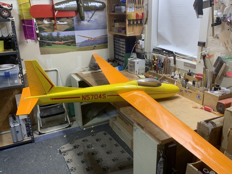 Schweizer SGS 2-32 1:6 Scale 3-seat 2.9m 114 Span Laser Cut Sailplane ...