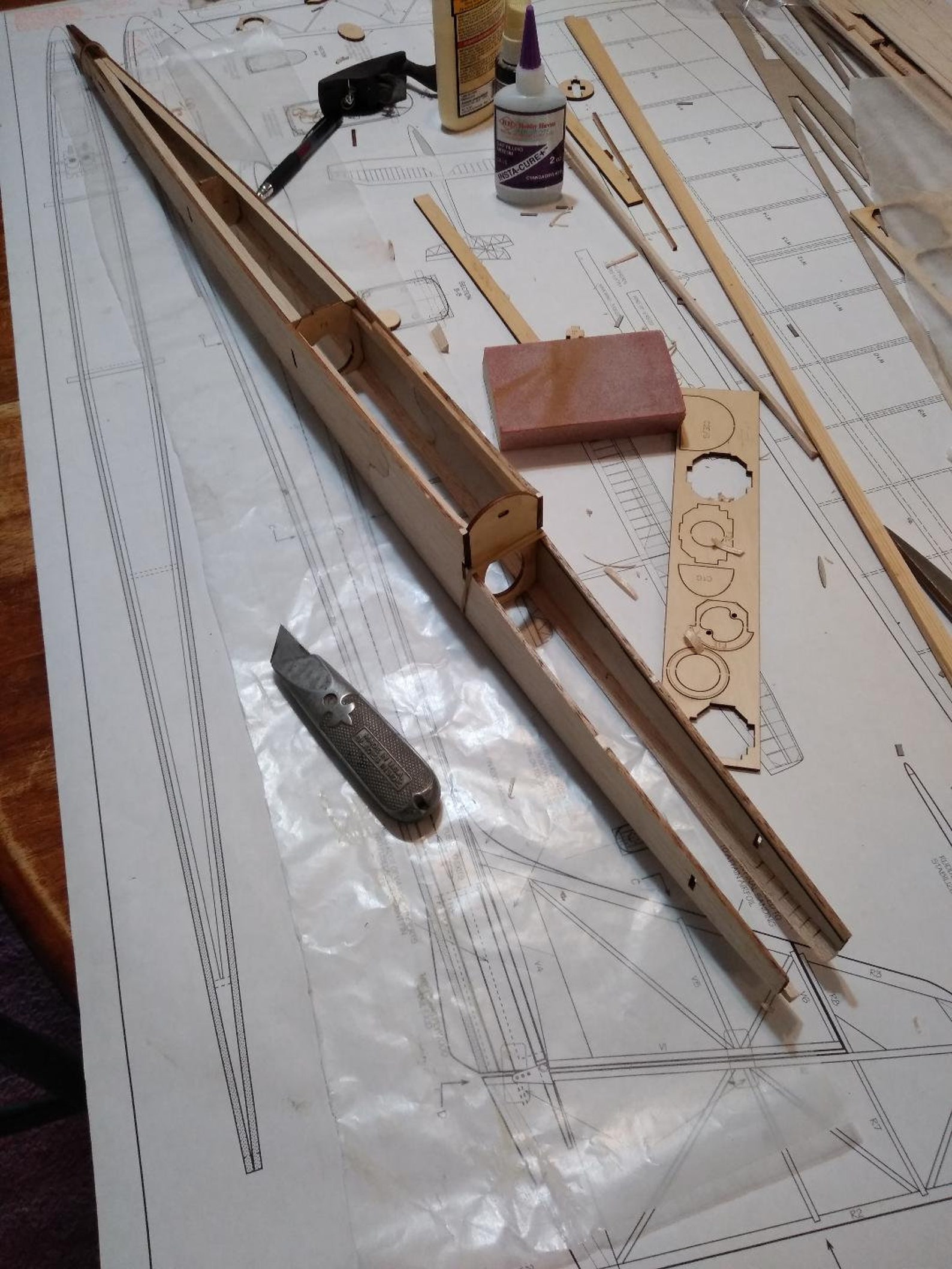 TMRC Merlin 2 RES 2 Meter Laser Cut Parts Kit/canopy and Plans for 80 ...