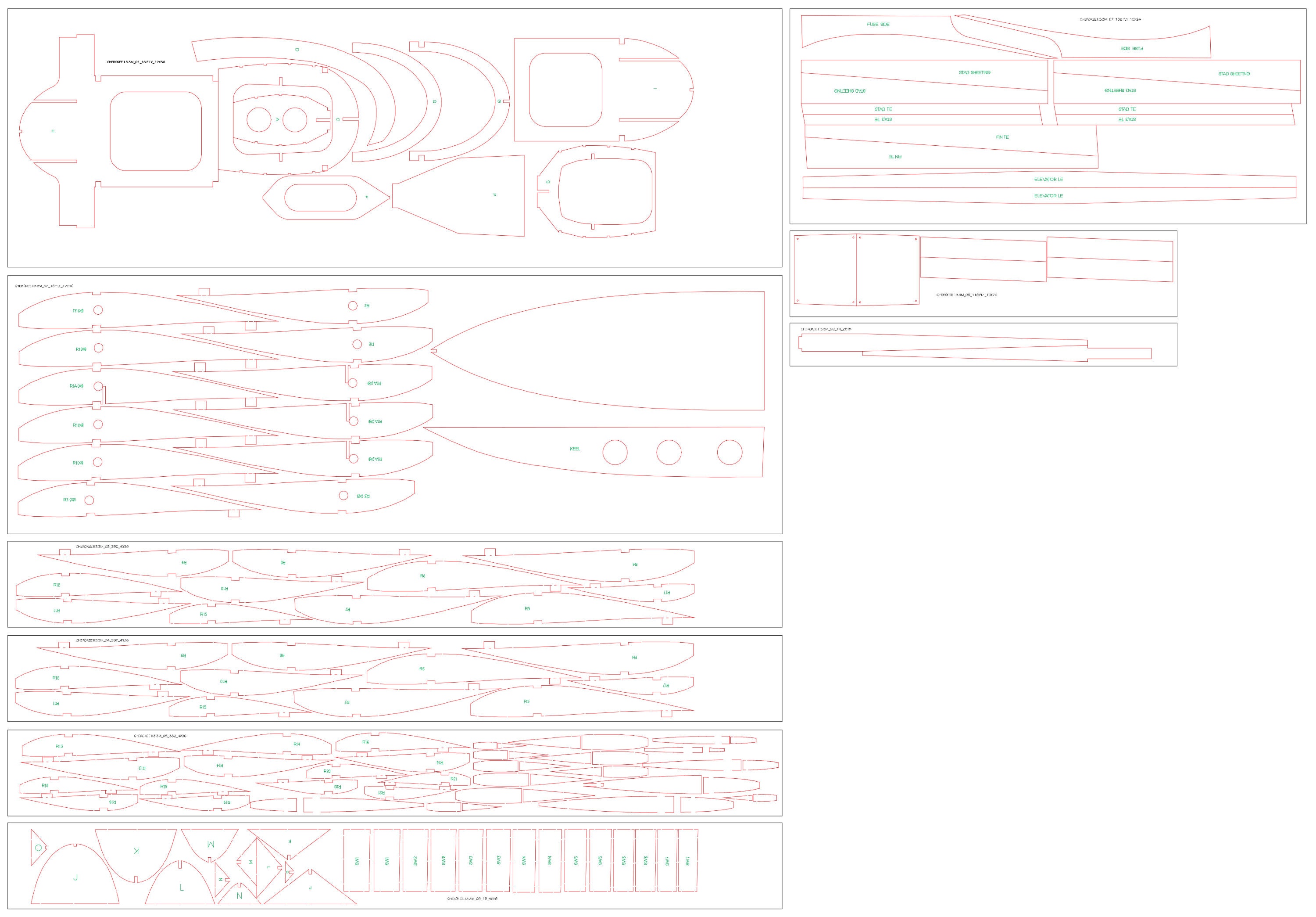 Hall Cherokee II 3.3m 130 Laser Cut Partial Kit With - Etsy