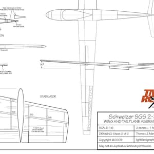 Schweizer SGS 2-32 1:6 Scale 3-seat 2.9m 114 Span Balsa/plywood ...