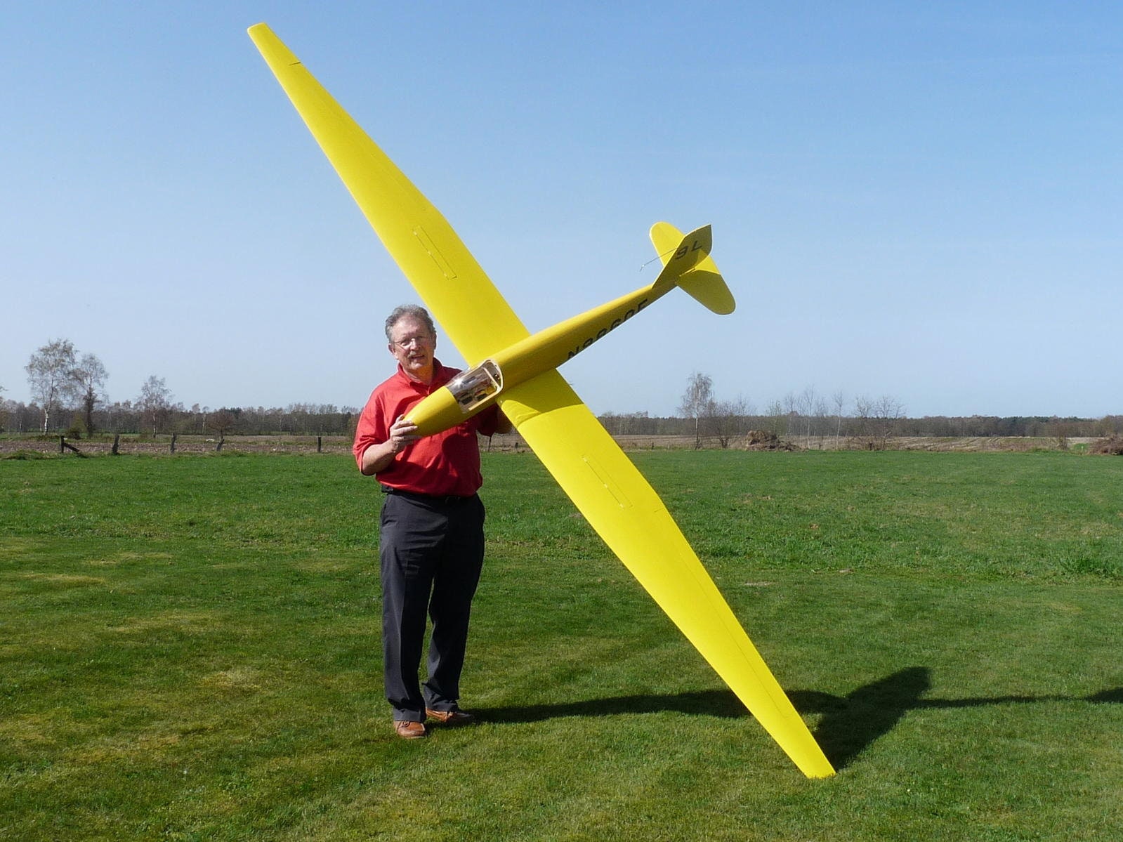 Plans Plywood & Balsa 1:4 Scale SGS 1-23 Schweizer Sailplane 3.3-4.0m ...