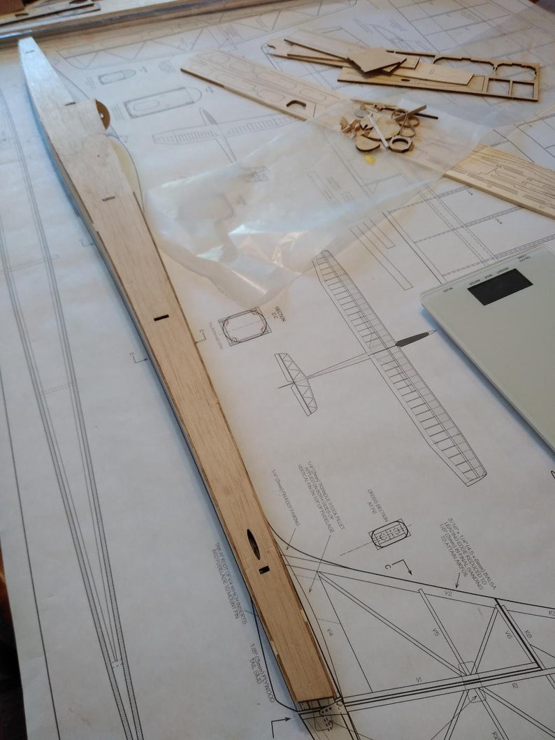 TMRC Merlin 2 RES 2 Meter Laser Cut Parts Kit/canopy and Plans for 80 ...