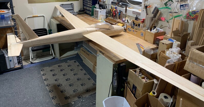 Schweizer SGS 2-32 1:6 Scale 3-seat 2.9m 114 Span Laser Cut Sailplane ...