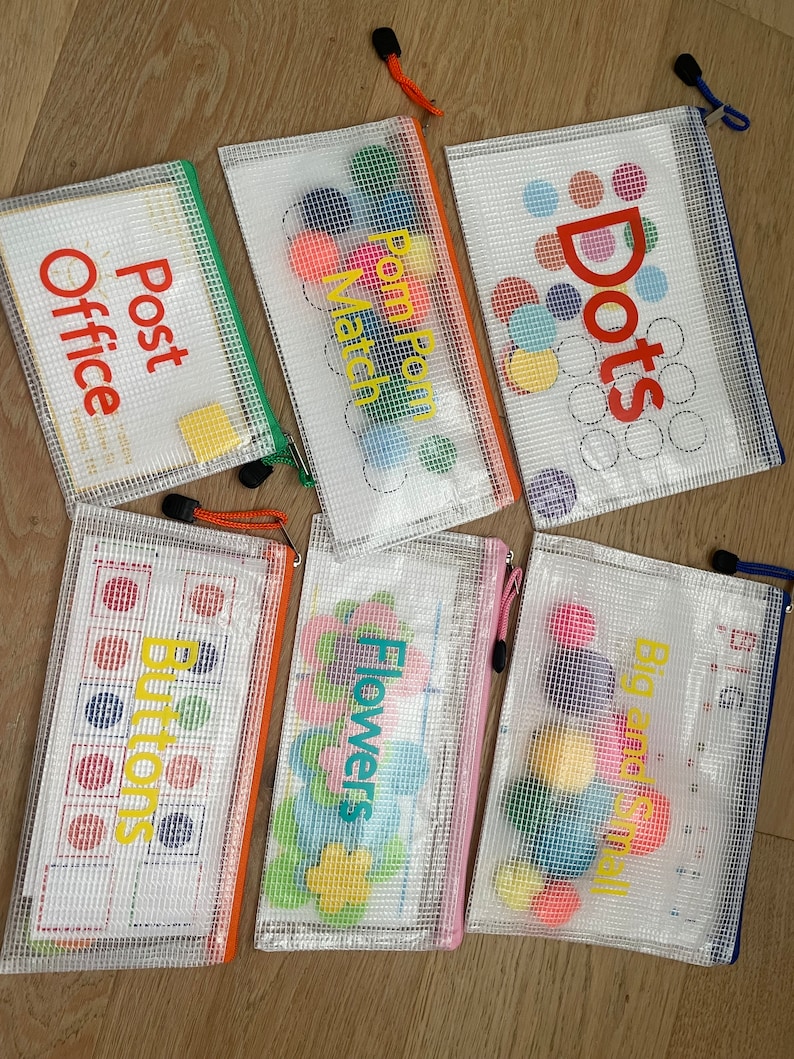 Toddler Pre-k Kindergarten Centers Busy Bags for Morning Work Classroom ...