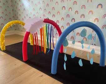 Pool Noodle Anchors Rainbow Arch Holders. Preschool Physical - Etsy