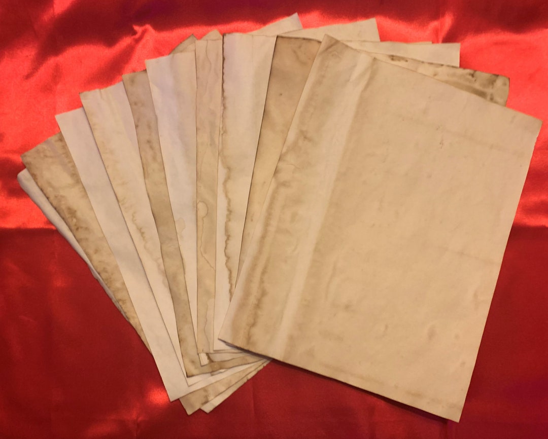 Naturally Aged Paper Pages in Bulk - Etsy