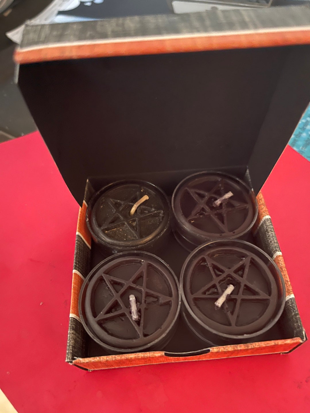 4 Pentacle Tealight Candles - Etsy