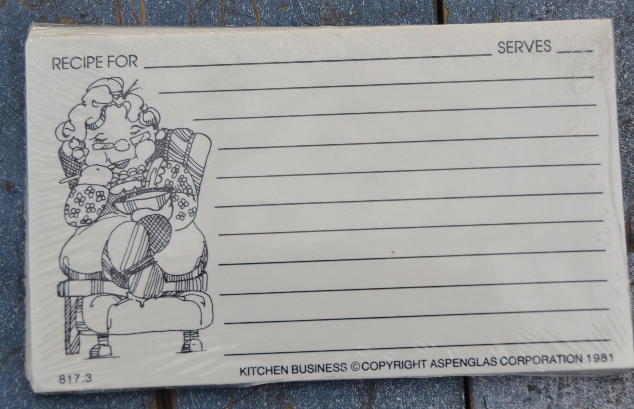 Vintage Recipe Card Sets. "kitchen Business" Grandma in the Kitchen ...