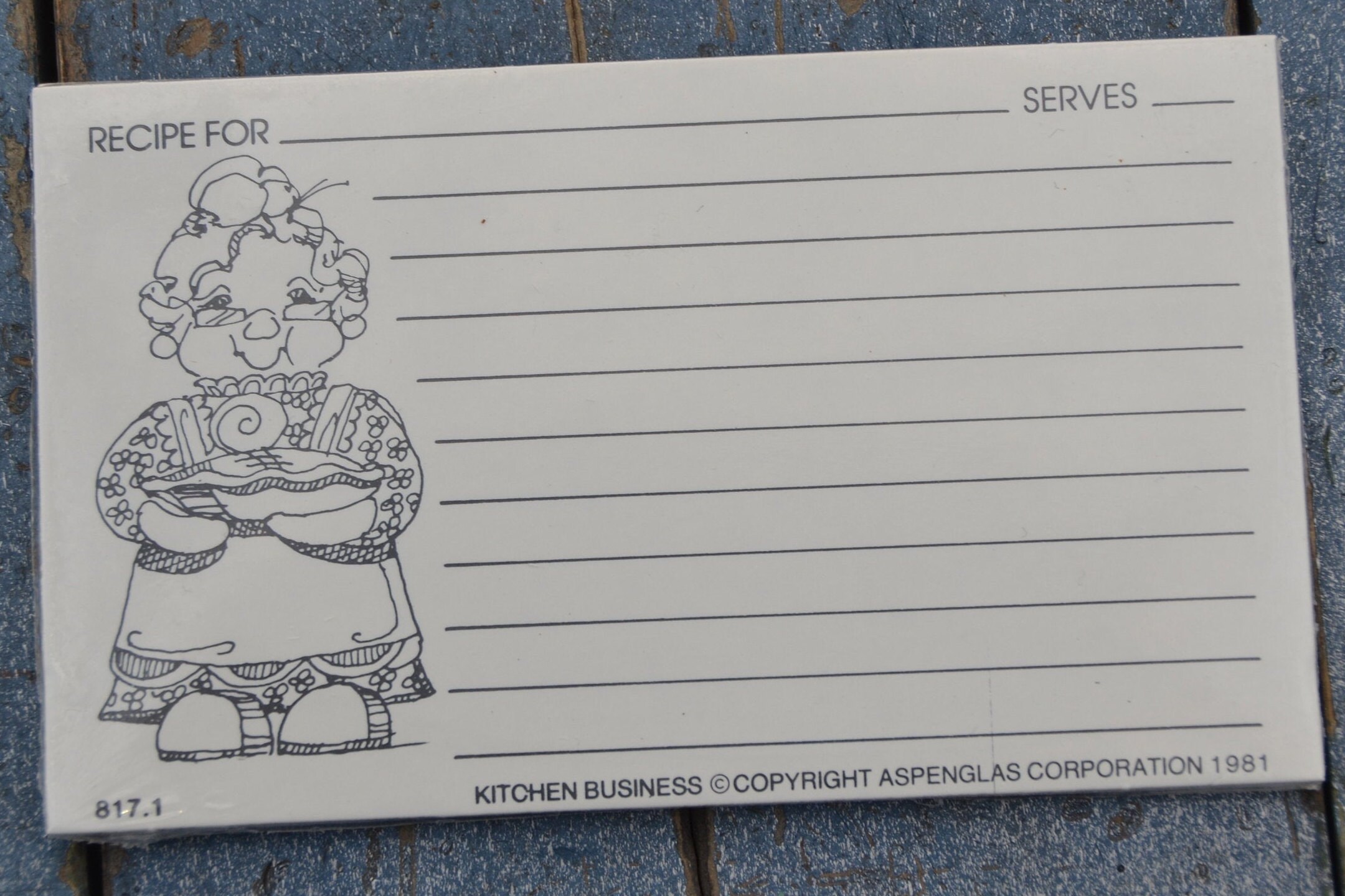Vintage Recipe Card Sets. "kitchen Business" Grandma in the Kitchen ...