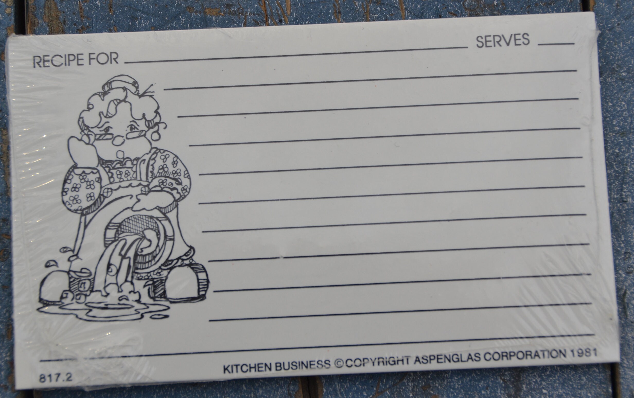 Vintage Recipe Card Sets. "kitchen Business" Grandma in the Kitchen ...