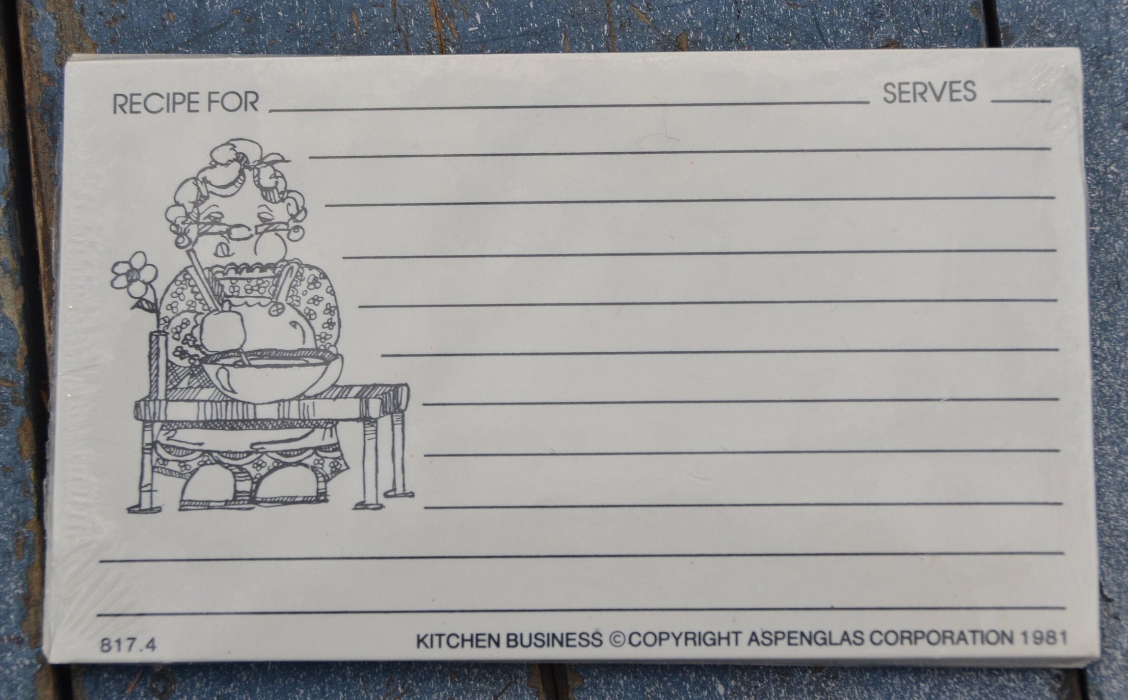 Vintage Recipe Card Sets. "kitchen Business" Grandma in the Kitchen ...