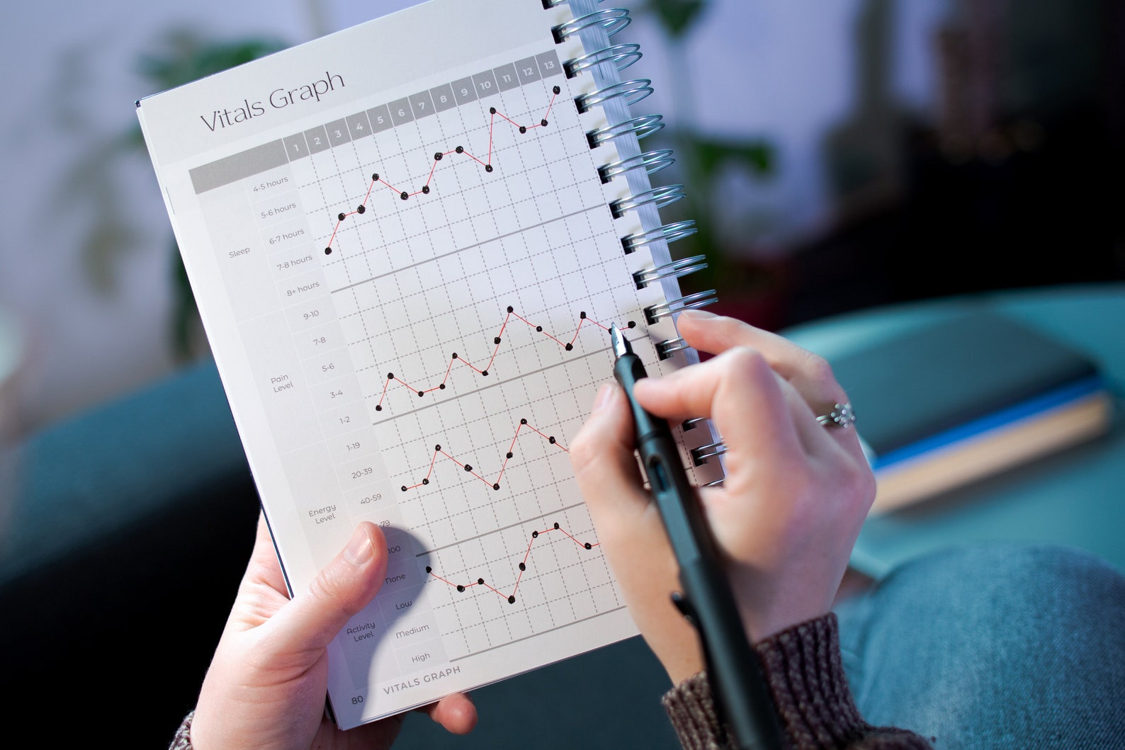 One Year Health Tracking Journal - Health Tracker for Chronic Illness ...