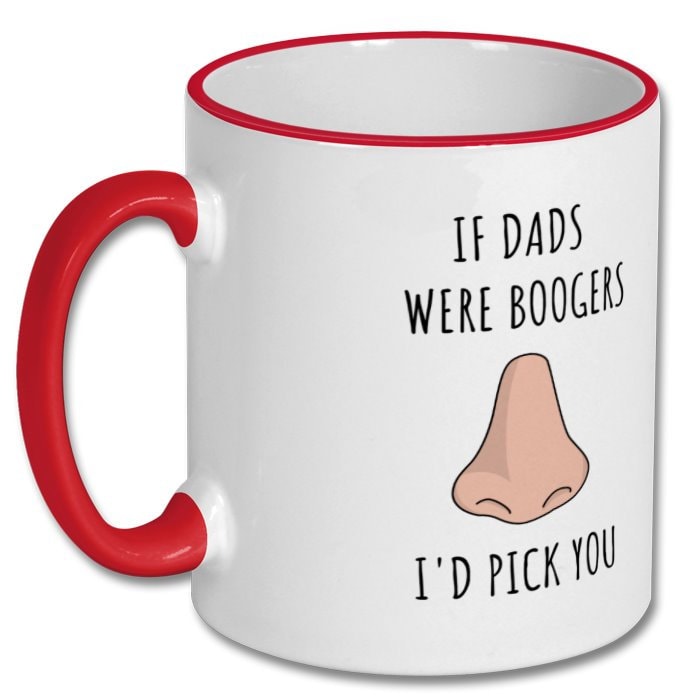 DAD BOOGER JOKE, Dad Gift, Dad Mug, Papa Gift, Dad Coffee Mug, Fathers ...