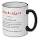 DATA ANALYST DEFINITION Mug, Data Analyst Gift, Data Analyst Coffee Mug ...