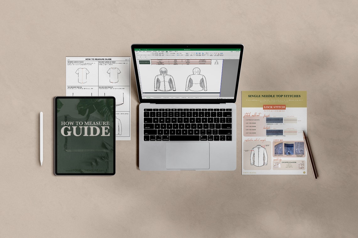Technical Design DIY Kit / Freelance Bundle / Fashion Design DIY ...