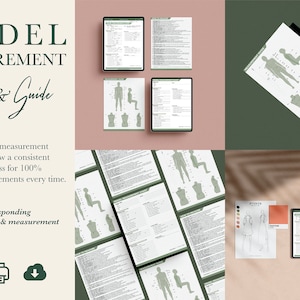Model Measurement Form Guide | How to Measure a Model | Size Chart ...