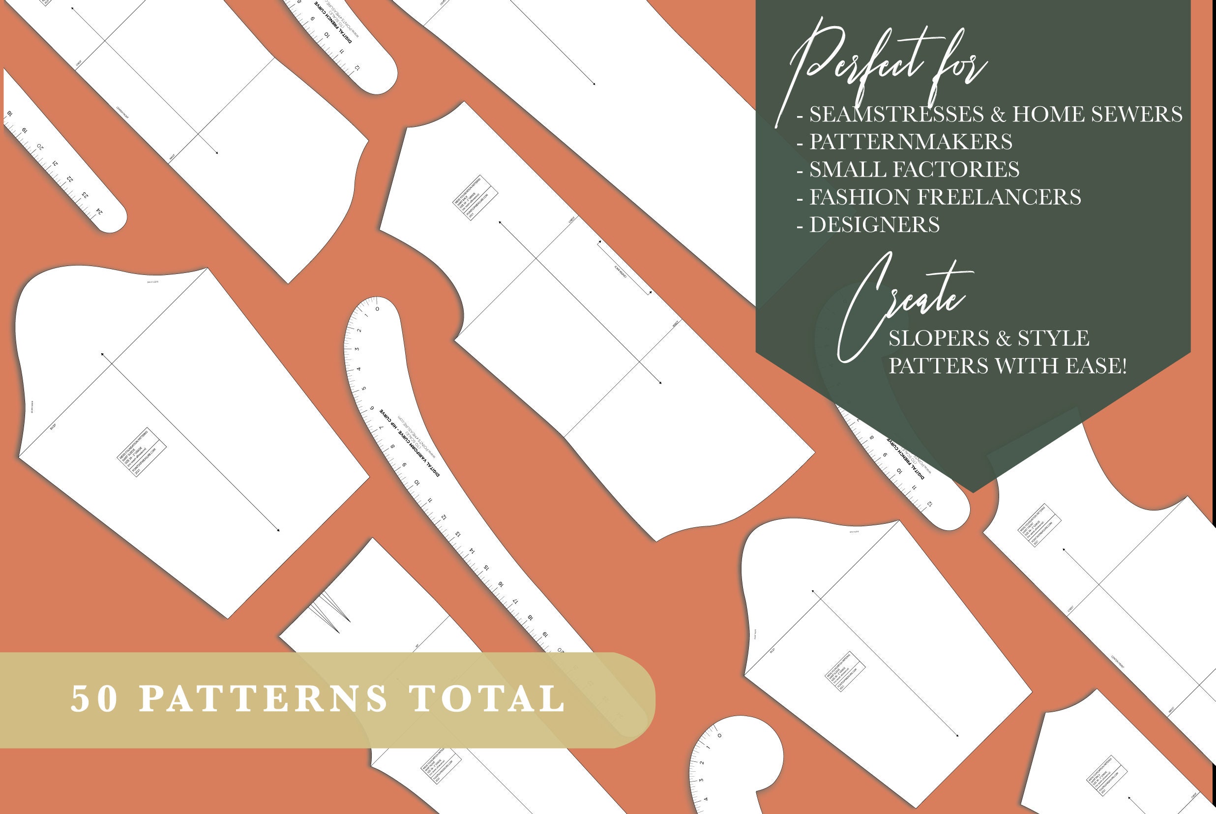 Basic Block Pattern Bundle / Foundation Patterns / Mens Style Blocks ...