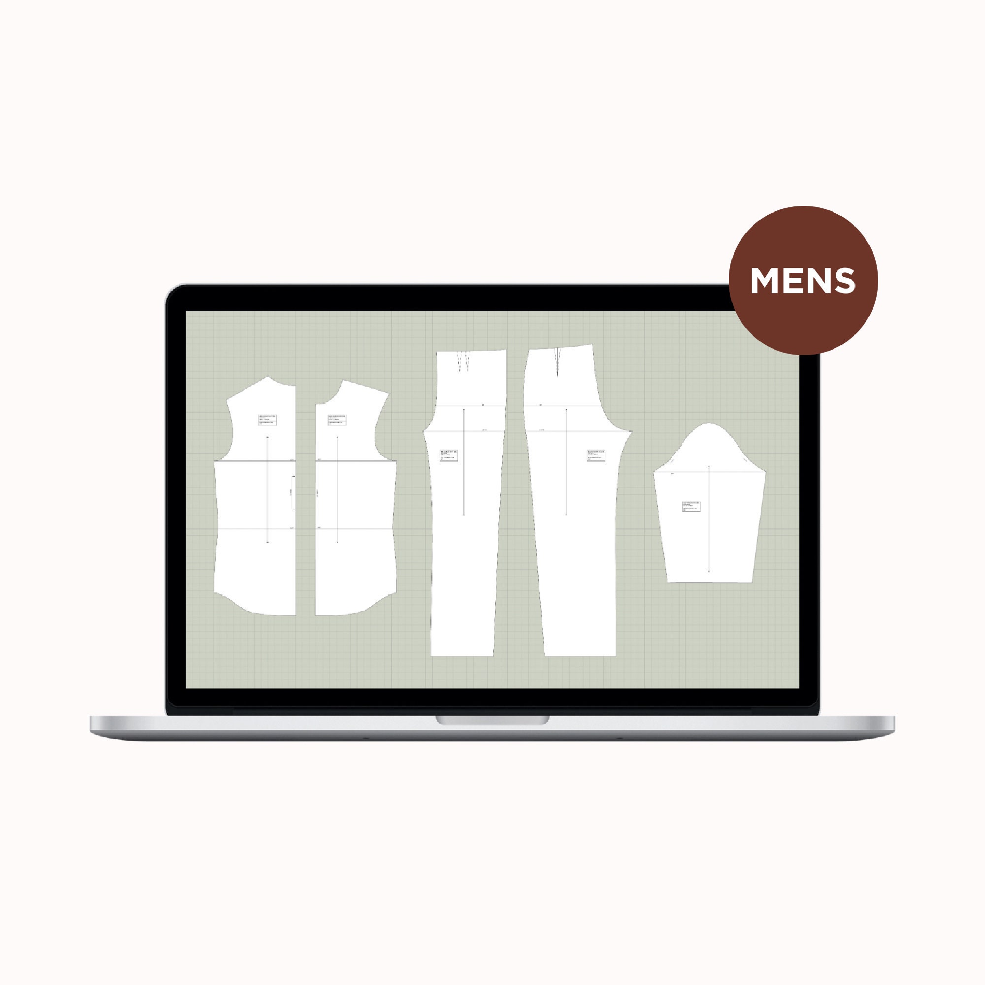 Basic Block Pattern Bundle / Foundation Patterns / Mens Style | Etsy