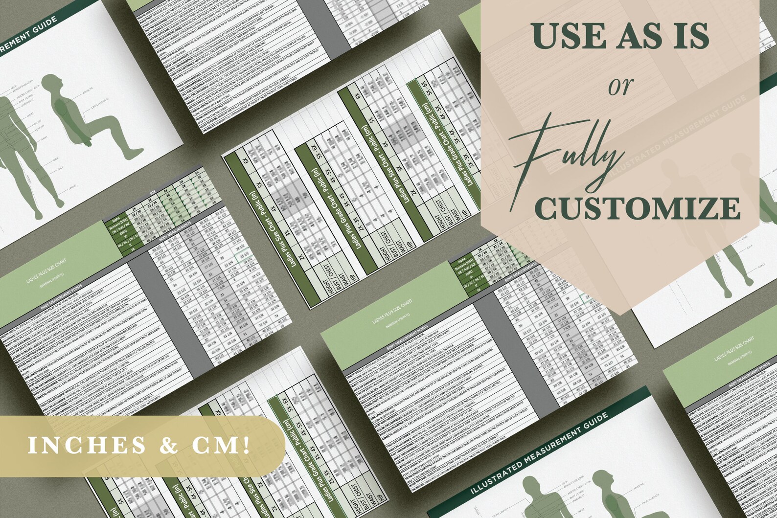 Ladies Plus Size Chart and Grade / Plus Size Chart / Ladies Size Chart ...