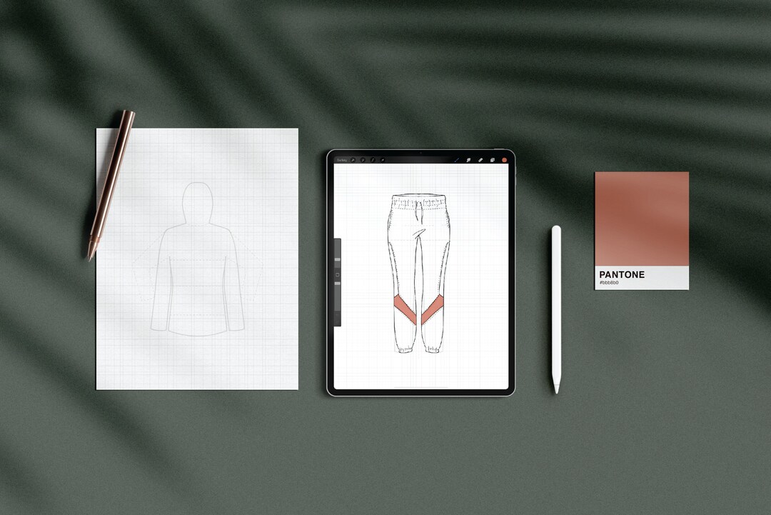 Ladies Technical Sketch Template / Fashion Flats / Instant Download - Etsy