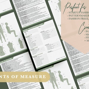 Model Measurement Form Guide | How to Measure a Model | Size Chart ...