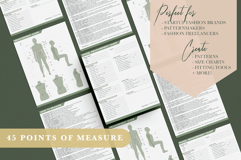 Model Measurement Form Guide | How to Measure a Model | Size Chart ...