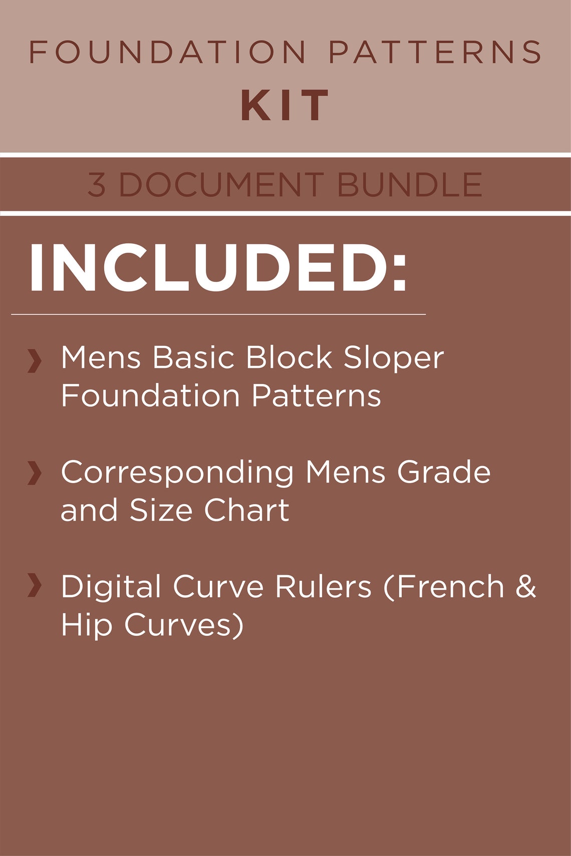 Basic Block Pattern Bundle / Foundation Patterns / Mens Style | Etsy