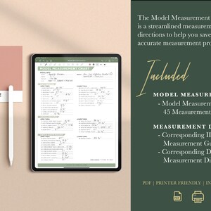 Model Measurement Form Guide | How to Measure a Model | Size Chart ...