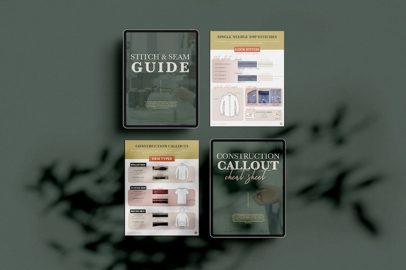 Stitch & Seam Guide and Construction Callouts Guide / Technical Design ...