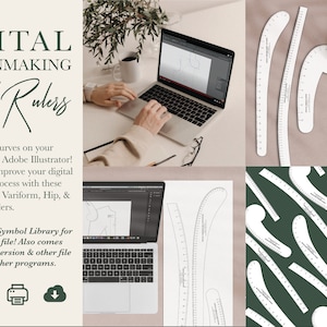 Pattern Making Rulers / Curved Digital Rulers / French Curve / Hip ...