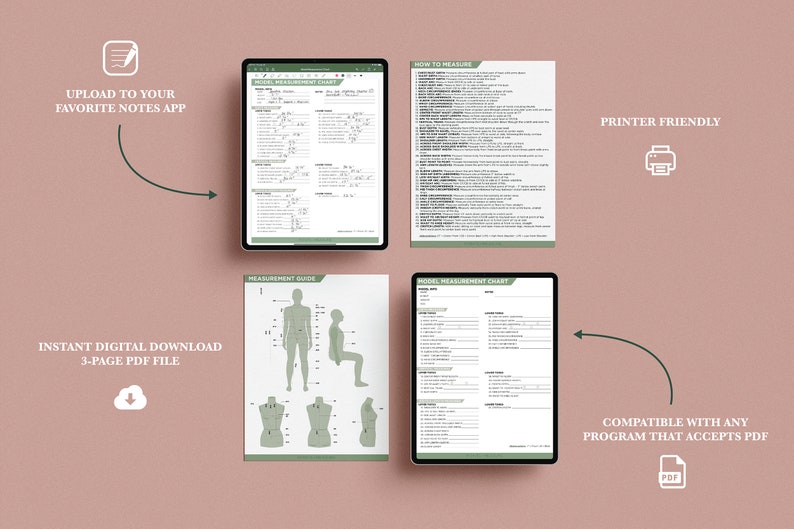Model Measurement Form Guide | How to Measure a Model | Size Chart ...