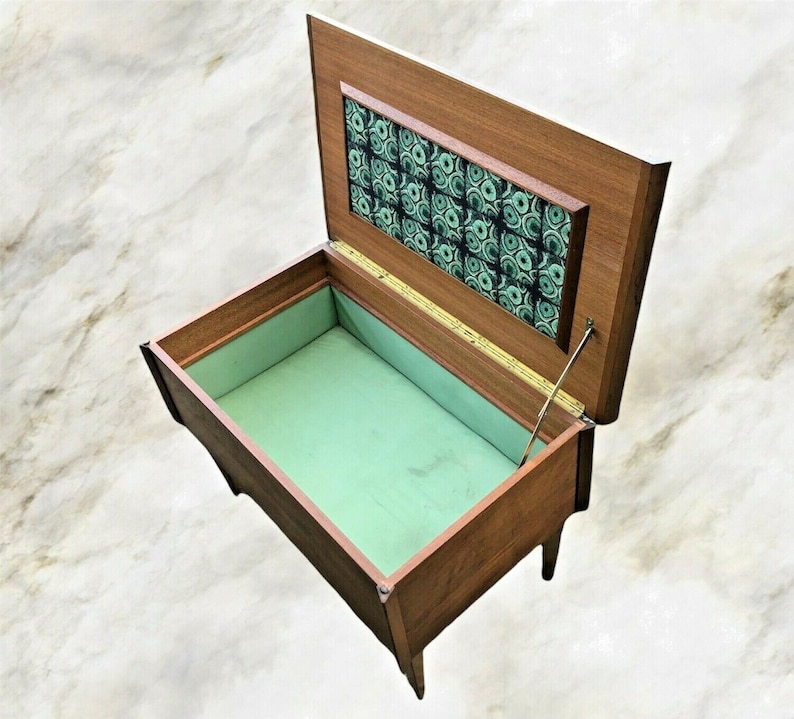 Teak Retro Workbox / Sewing Box - Etsy UK