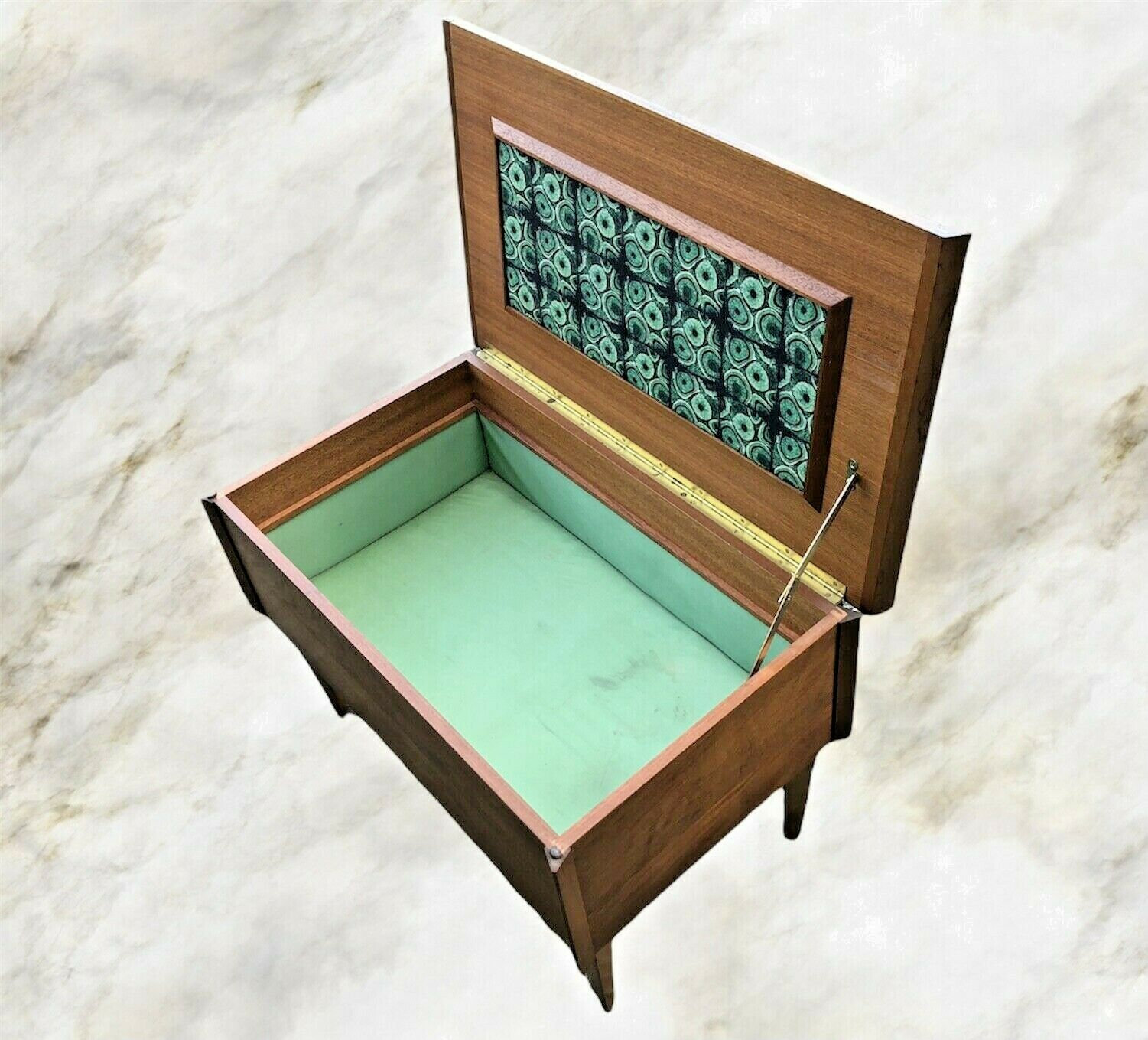 Teak Retro Workbox / Sewing Box - Etsy UK