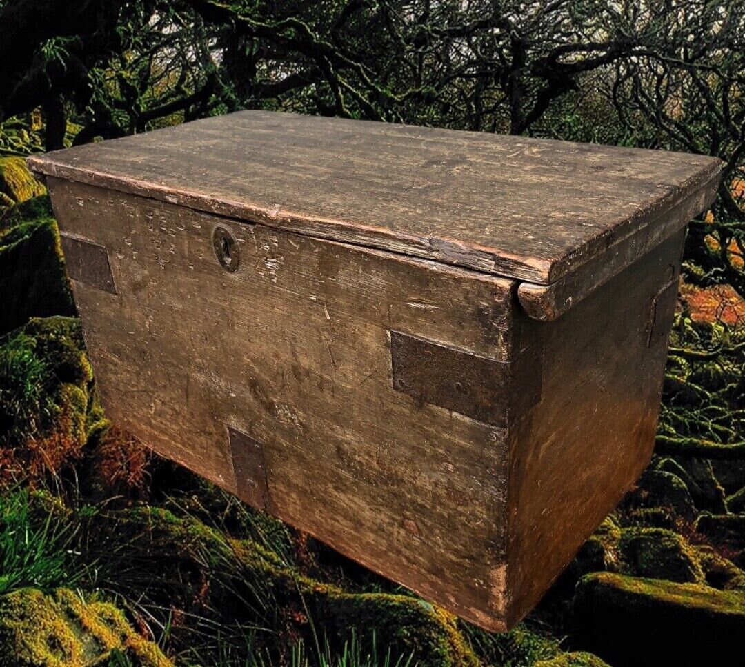 Antique Pine Deed Box - Etsy UK