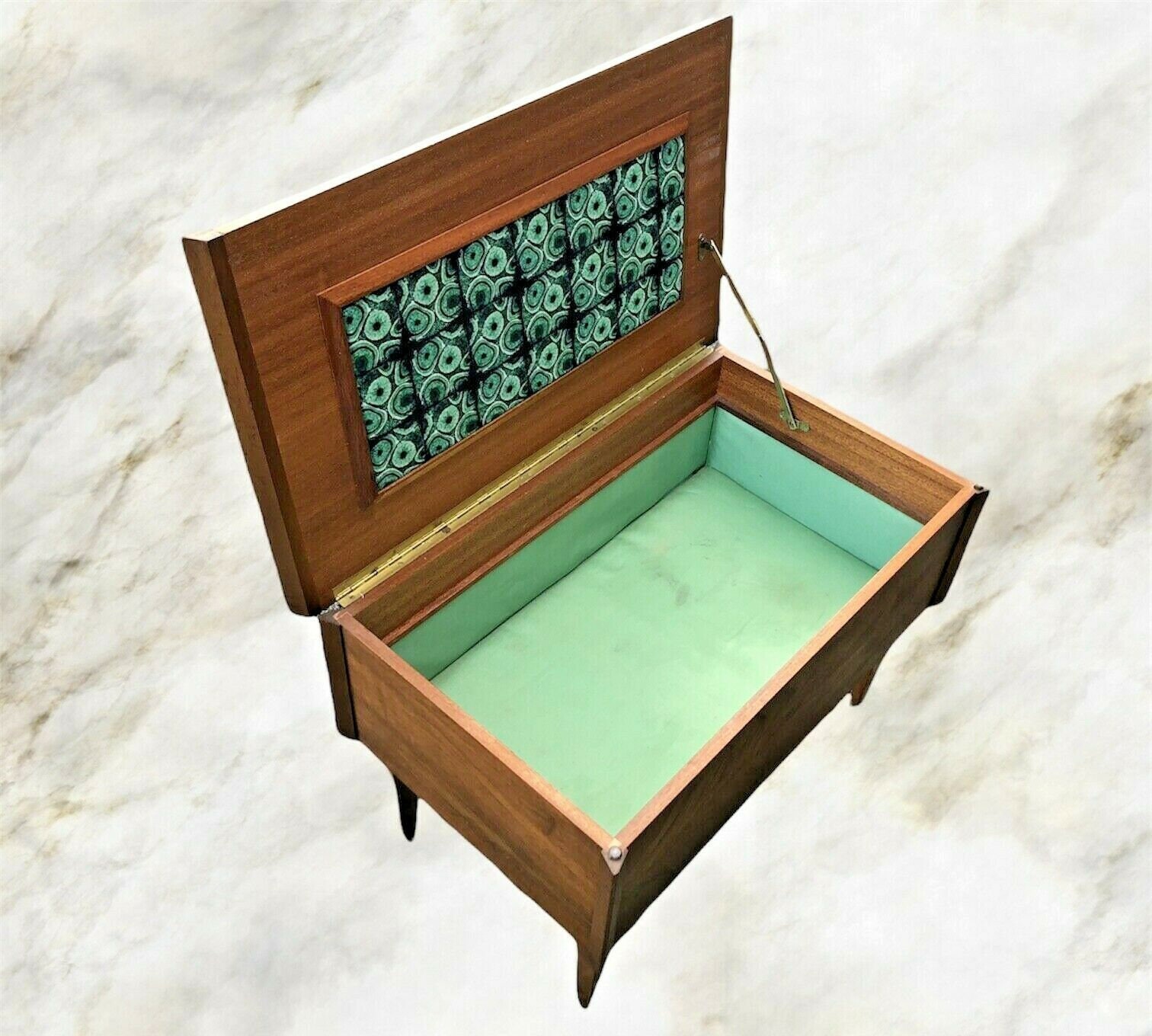 Teak Retro Workbox / Sewing Box - Etsy UK