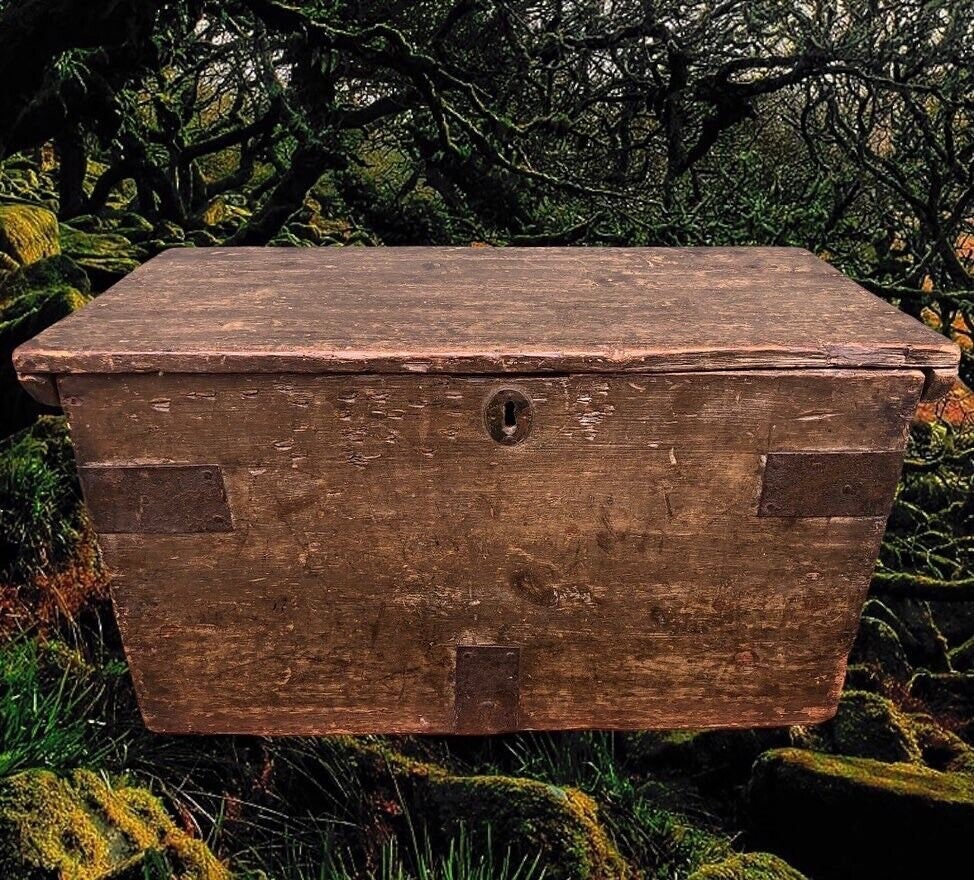 Antique Pine Deed Box - Etsy UK