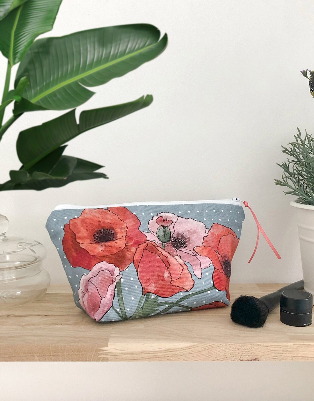 Poppy Poppies Cosmetic Travel / Makeup / Toiletry Bag Handy Gift for ...
