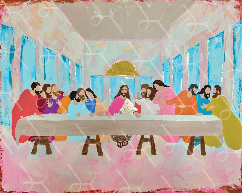 The Last Supper Digital Artwork, the Last Supper Painting, Instant ...