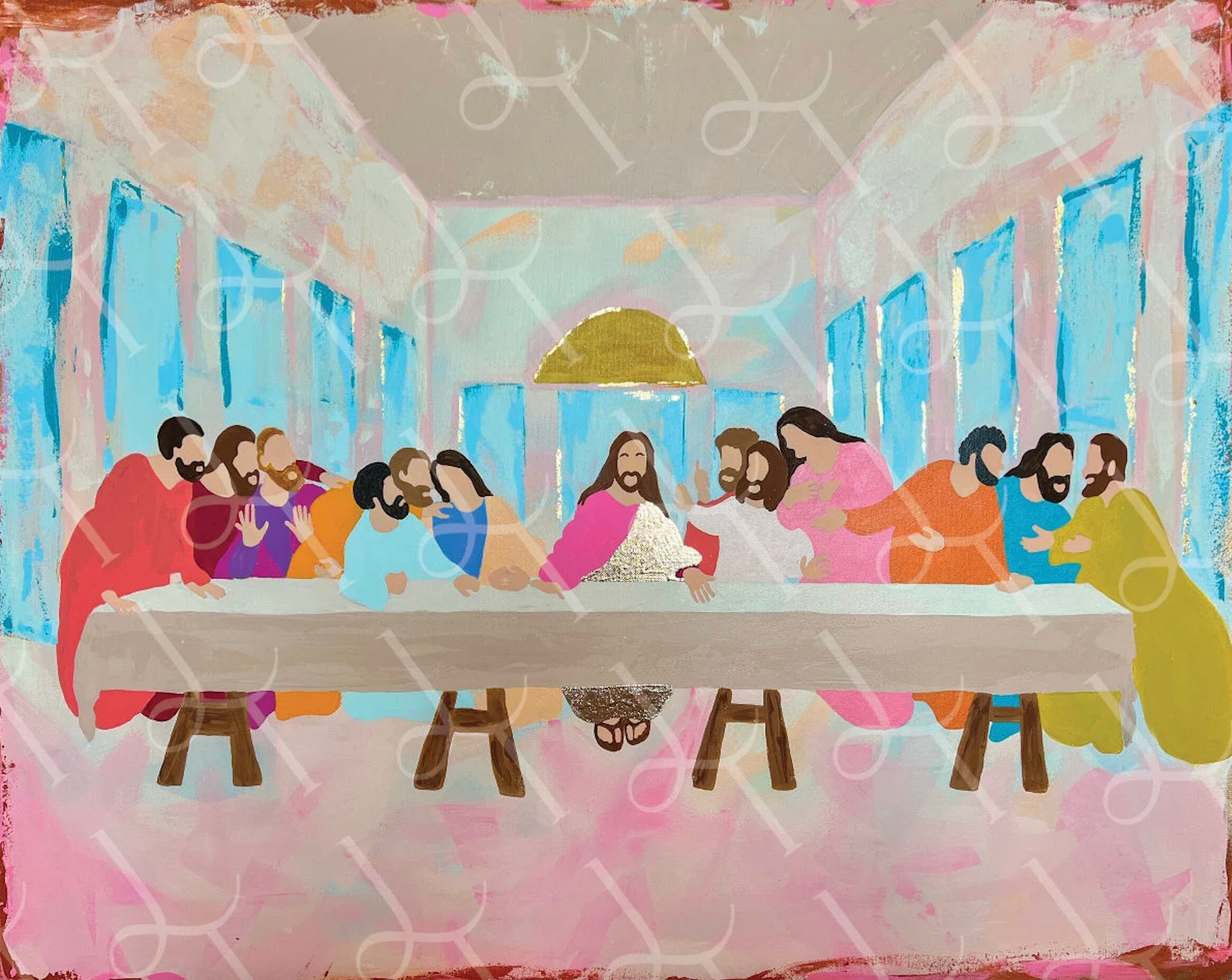 20in X 30in Art, the Last Supper Digital Artwork, the Last Supper ...