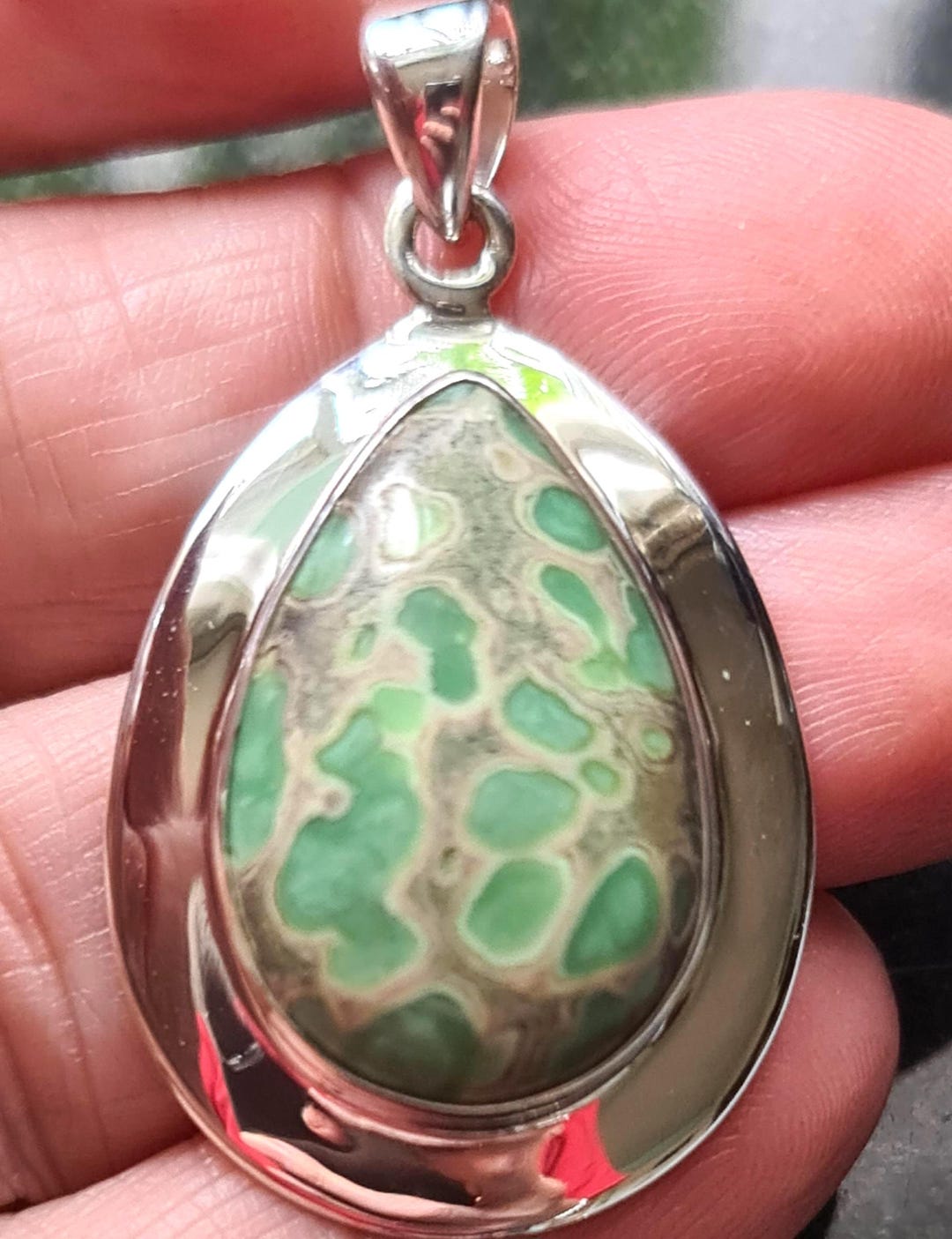 Rare and Exotic Looking Sterling Silver and Australian Variscite ...