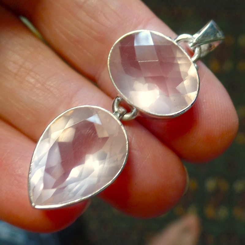 Faceted Rose Quartz - Etsy