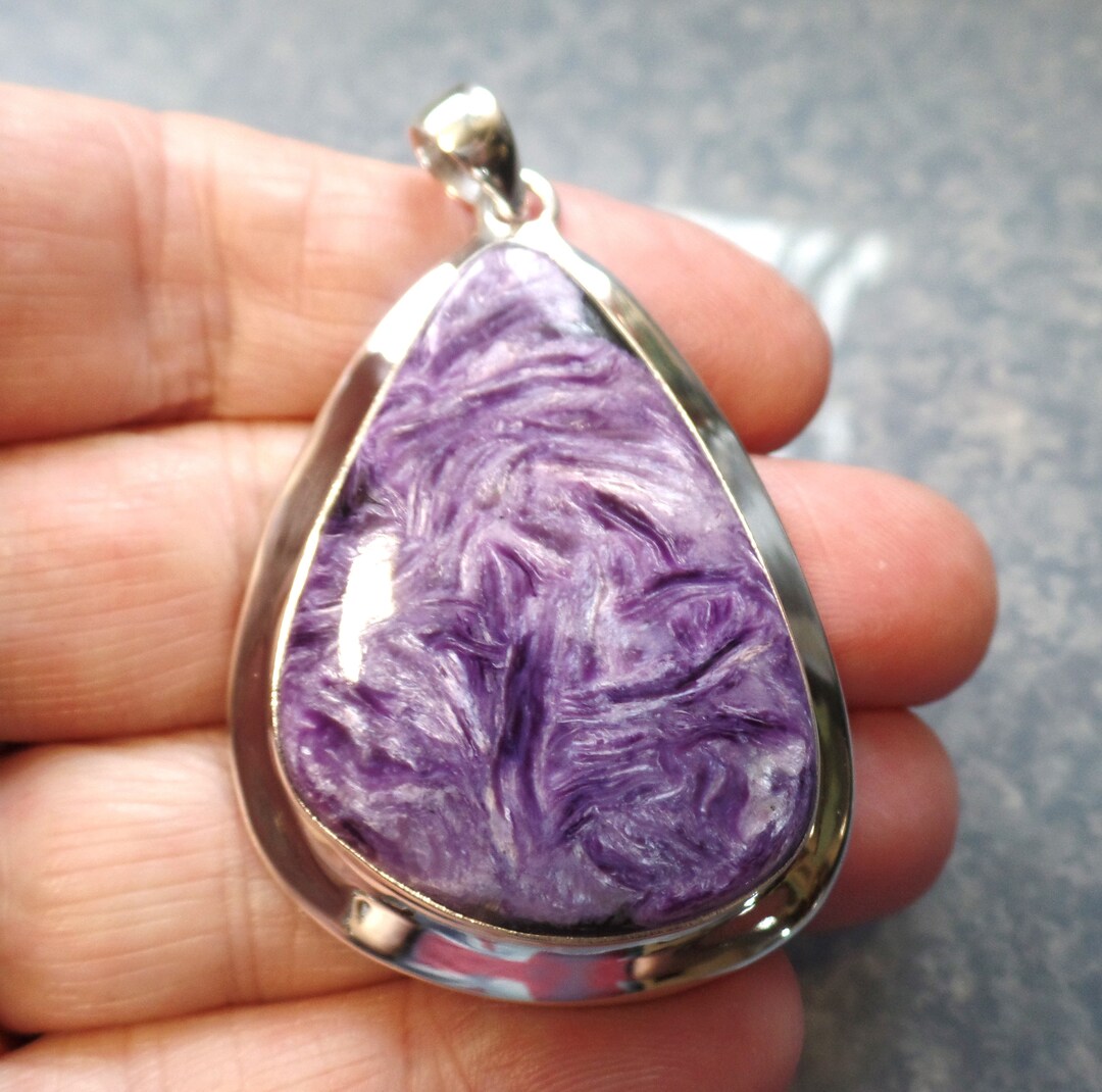 Giant Rare and Chunky Sterling Silver and Siberian Charoite - Etsy