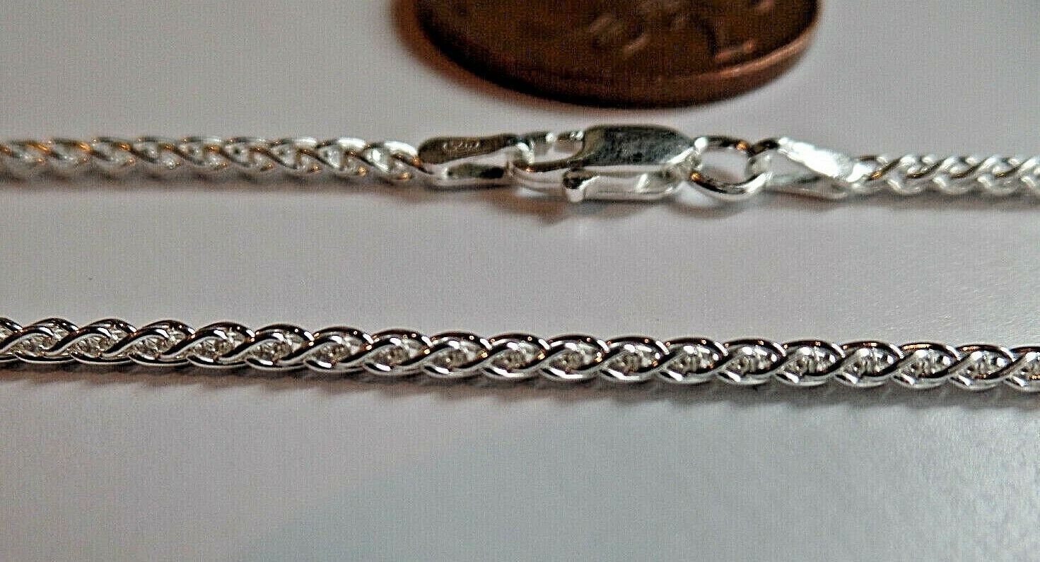 Sturdy Sterling Silver Wheatsheaf Chain for My Pendants 46cm / - Etsy UK