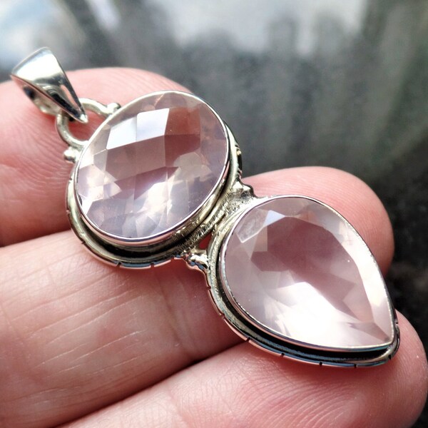 Faceted Rose Quartz - Etsy