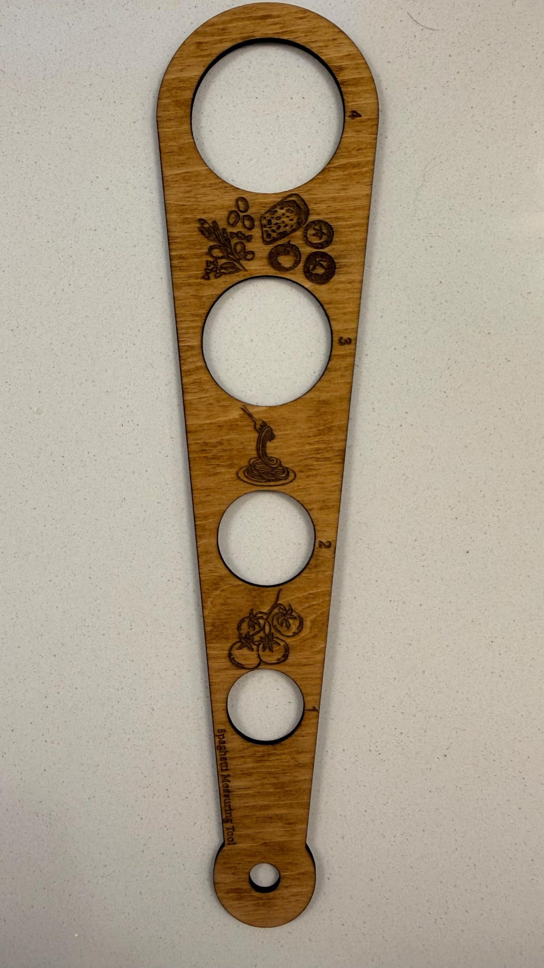 Wooden Spaghetti Measuring Tool | Pasta Portion Guide - Etsy