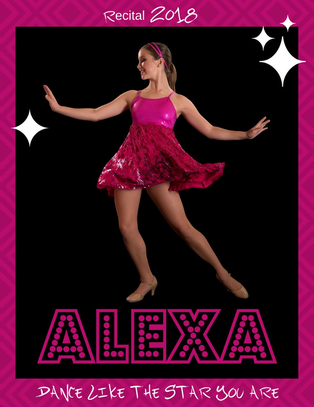 Dance Recital Program Ad Alexa - Etsy