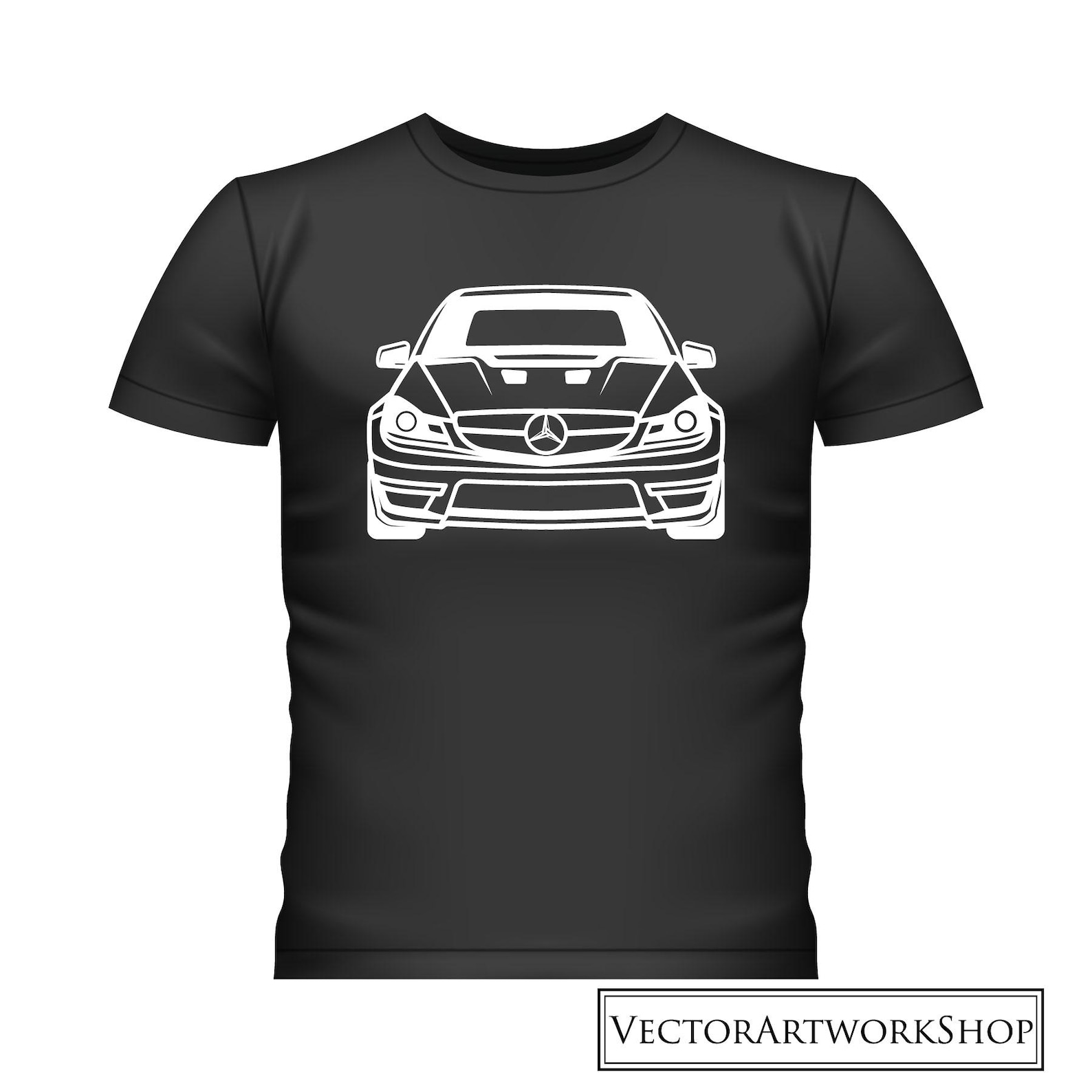 Benz C63 AMG W204 Car Svg, Sport Car Vector, Front German Car, Tshirt ...