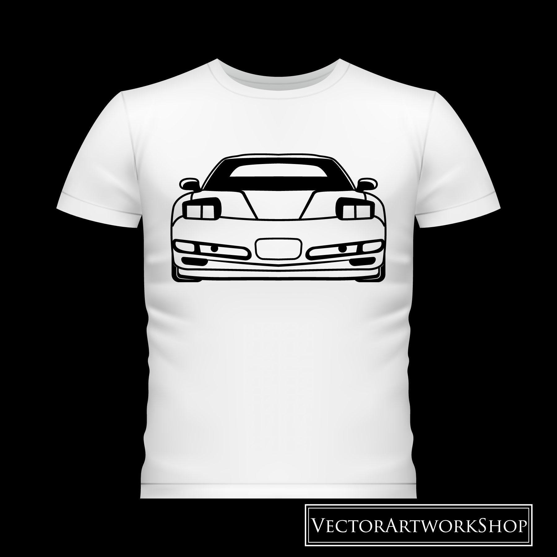 Corvette C5 Svg, American Muscle Car Vector 1997-2004, Clip Art ...